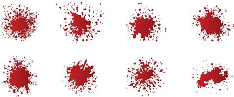 Blood Splat Vector Blood Splatter Vector Set