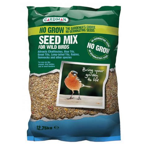 Gardman No Grow Bird Feed Seed Mix 12 75kg Thirsk Garden Centre