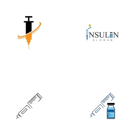 Premium Vector Insulin Injection Icon Illustration Simple Design