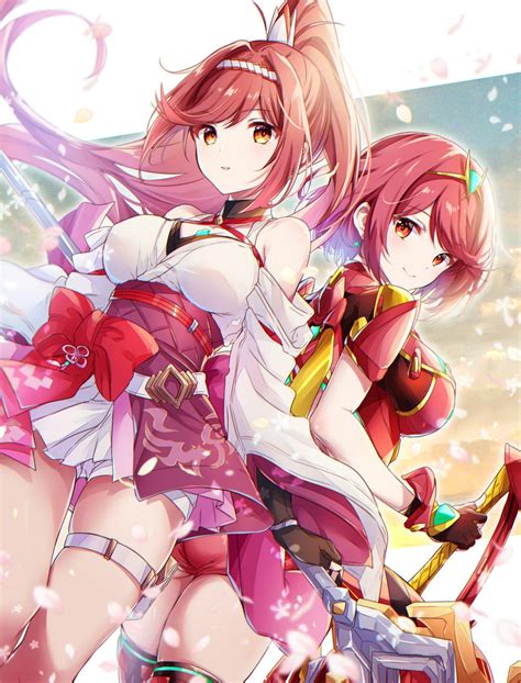 Pyra / Homura and Glimmer artwork : r/Xenoblade_R34