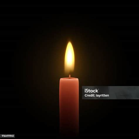 Lilin Membakar Api Lilin Paraffin Ilustrasi Stok Unduh Gambar