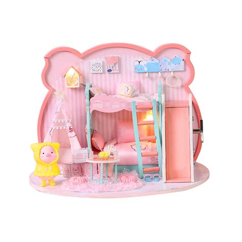 DIY Кукольный Домик Игрушка Деревянная Миниатюра Kit Игрушки Кукольный ...