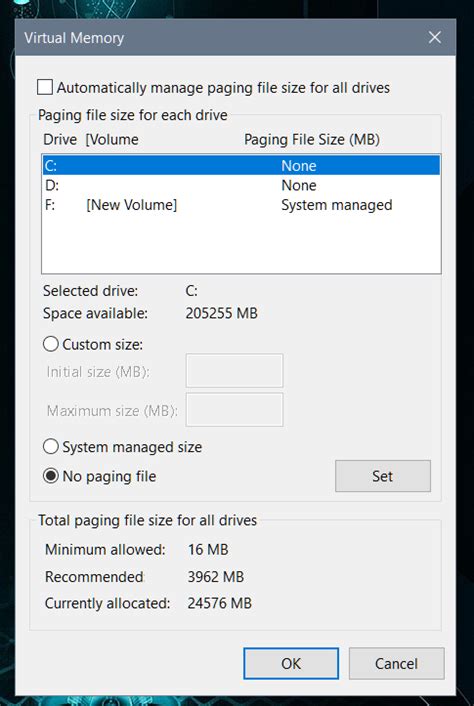 Paging File Location And Settings Questions Solved Windows 10 Forums