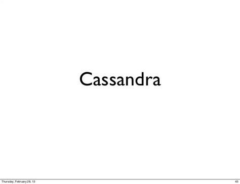 Rethinking Topology In Cassandra Apachecon Na