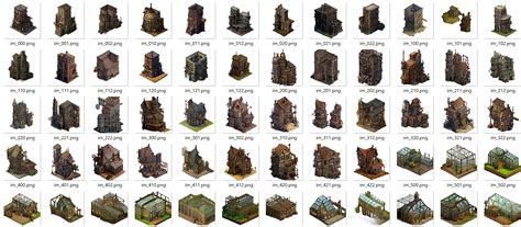 Isometric Buildings Sprites Pack X340 By Vfrabasil