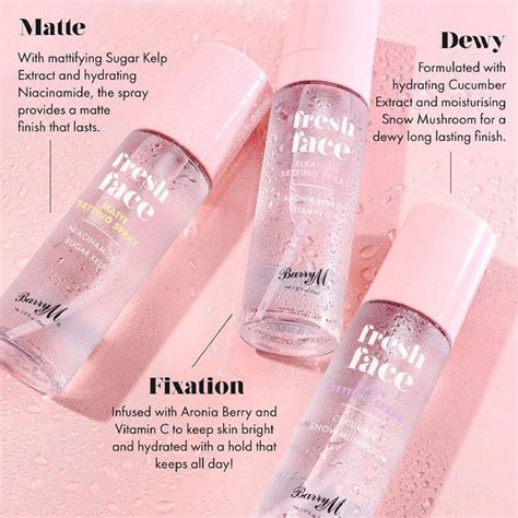 Barry M Fresh Face Dewy Setting Spray Cucumber Snow Mushroom Watsons