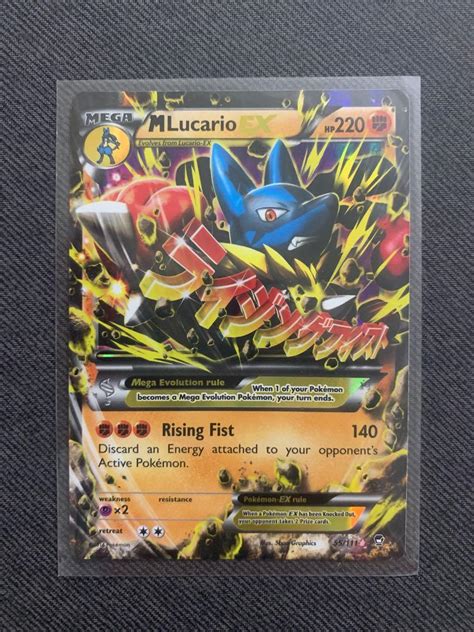 MEGA M Lucario EX 55 111 Ultra Rare XY Furious Fists Pokémon Hobbies