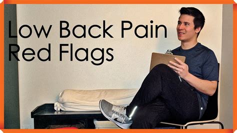 Red Flags For Low Back Pain Youtube