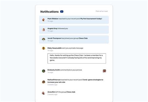 Frontend Mentor Notification Page Using Html Css Bootstrap And Js Coding Challenge Solution