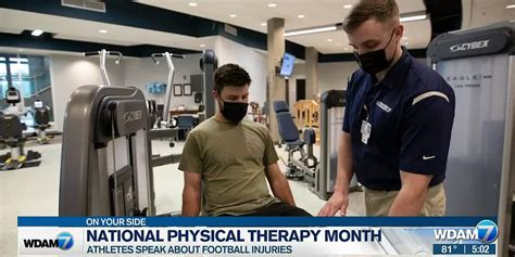 Physical Therapy Month Football Players And Injuries