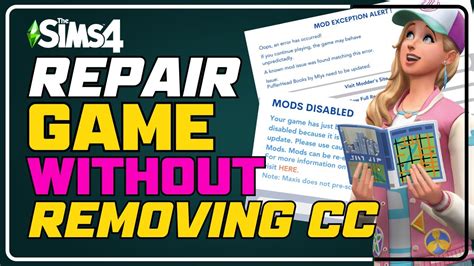 How To Repair Sims 4 Gamemodscc Without Removing Your Cc How To