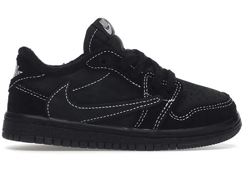 Jordan 1 Retro Low OG SP Travis Scott Black Phantom (TD) Toddler ...