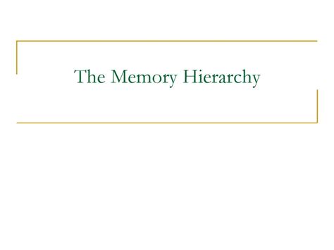 Design Of Digital Circuits Lecture 24 Memory Hierarchy And Caches