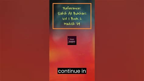 Sahih Al Bukhari Book 2 Hadith 39 Youtube