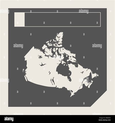 Canada Map Responsive Flat Web Design Button Isolated With Clipping Path Stock Photo Alamy