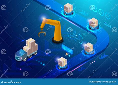Smart Logistics Delivery System With Automated Robotic And Wireless Technology Shipment Cartons