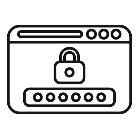 Premium Vector Lock Interface Icon Outline Vector Internet Interface Play Online