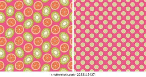 Complementary Pair Surface Patterns Hand Painted Stock Illustration