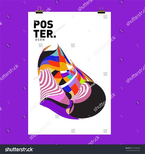 Abstract Colorful Curvy Liquid Cover Poster Stock Vector Royalty Free 742538536 Shutterstock