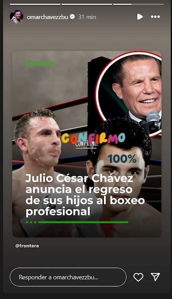 Omar Chávez Confirma Pelea De Exhibición Junto A Su Hermano Julio César