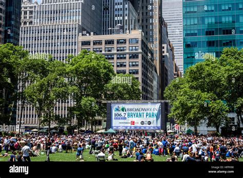 New York City NY NYC Manhattan Midtown Bryant Park Public Park Broadway In Bryant Park Free