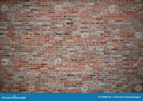 Rode Bakstenen Muur Of Oude Donkere Bruine Oranje Baksteenomheiningen