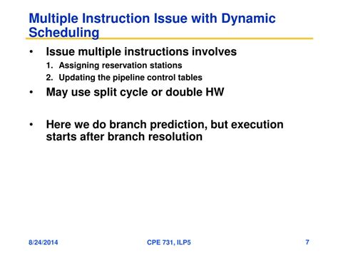 Ppt Cpe Advanced Computer Architecture Ilp Part V Multiple