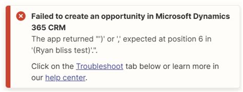 microsoft dynamics 365 error the app returned url was not parsed due to an