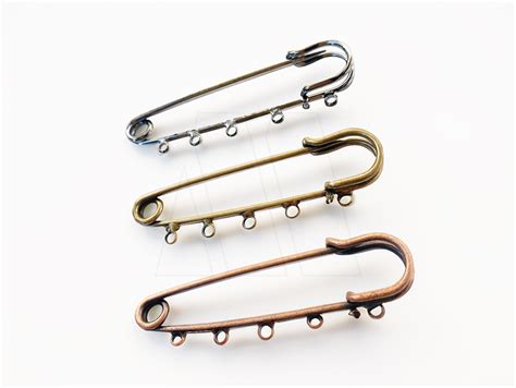Alfiler De Gancho Con Rulo Para Bijou 7cm X 10un Armador