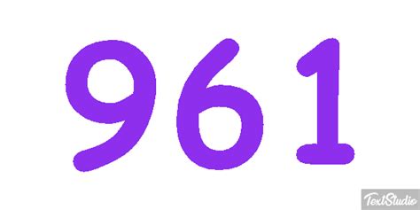 961 Number Animated  Logo Designs