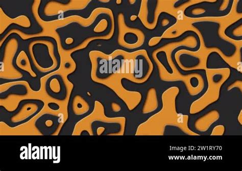Morphing Of A Shape Similar To A Liquid Layered Topographic Map