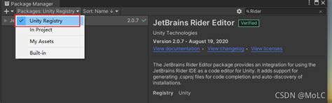 Unity 配置 Jetbrains Rider 编辑器和断点调试jetbrains Rider Editor Csdn博客
