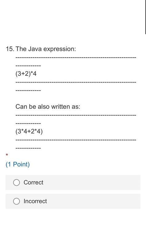 Solved 12 The Following Java Statement Xx 1 Is