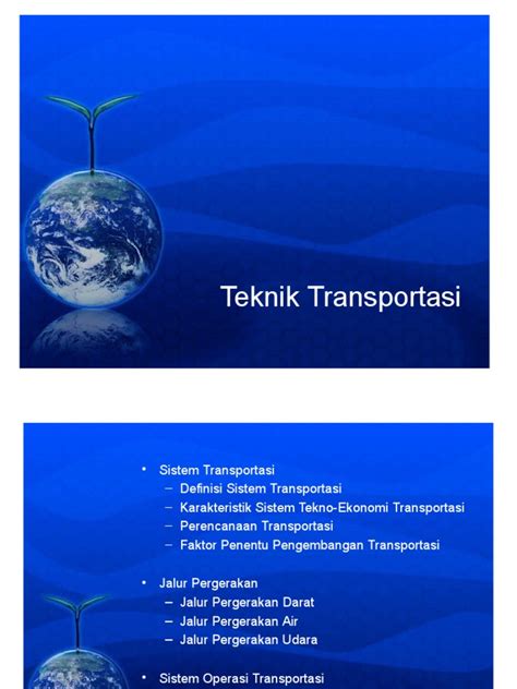 Sistem Transportasi Pdf Teknologi And Rekayasa