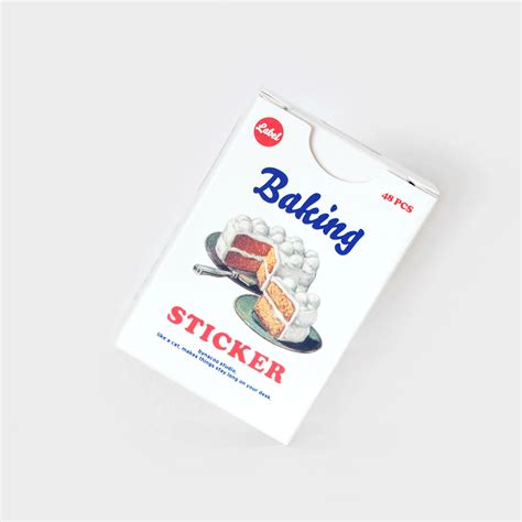 2디자인 1세트 베이킹 레트로 스티커팩 다이어리 꾸미기 다꾸 아이템 선명한 인쇄 일러스트 포인트 고급 소장템 에이블리