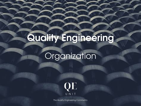 60 Practices For Quality Engineering Organization Part 4 Qe Unit