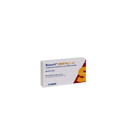 Binocrit 2000 Iu10 Ml Solution For Injection Tamer
