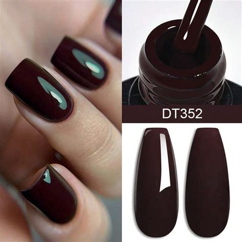 Mtssii 4PCS Set 7ml Gel Nail Polish Red Black Glitter Gel Polish