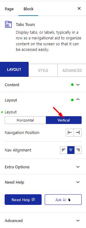How To Create Vertical Tabs Layout In Wordpress