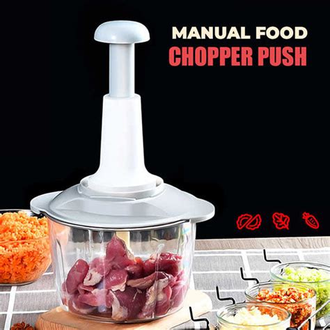 Manual Food Chopper Hand Push Chopper Manual Hand Push Speedy Chopper