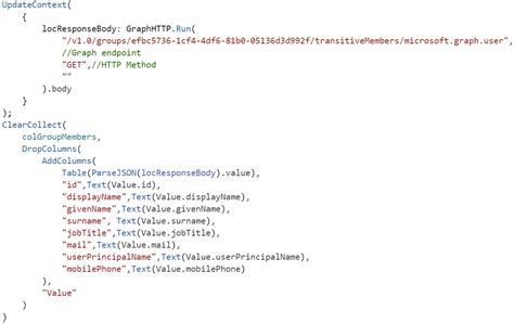 Calling Graph Api Using A Flow And Manipulating The Results From Power