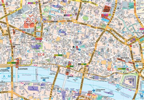 Central London Attractions Map 60 Photos