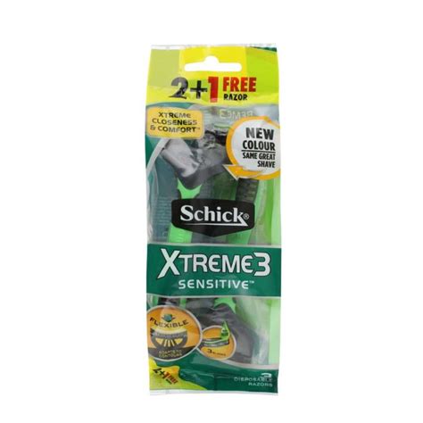 Schick Xtreme 3 Sensitive Disposable Razor 2 1 Lazada