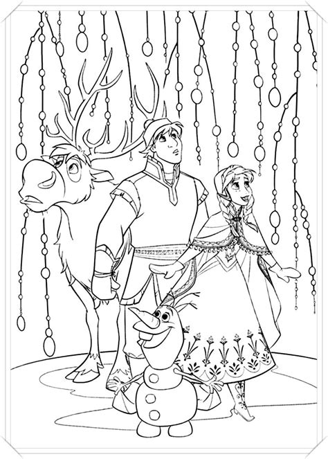 Los Más Lindos Dibujos De Frozen Para Colorear Y Pintar A Todo Color