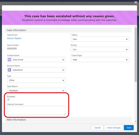 Use Case Prevent Missing Comments When Salesforce Case Is Escalated