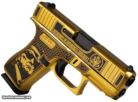 Glock G43x 9mm Doge 43x Gold Trump 10 Round Capacity Ux4350204ndge