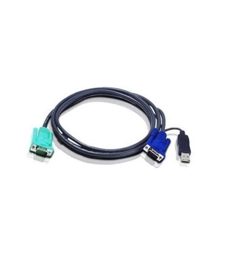 Кабель Acme Kvm Cable Usb 1 8m D Sub 15 Pin To Vga Usb Keyboard