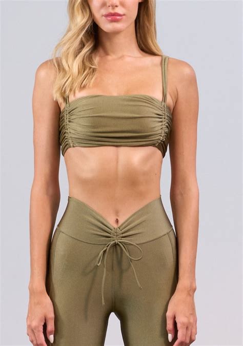 Anya Olive Green Top Bananhot Llc