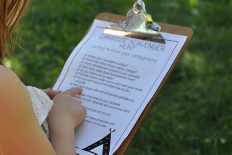 Campground Fun With Printable Camping Scavenger Hunts ⋆ Take Them