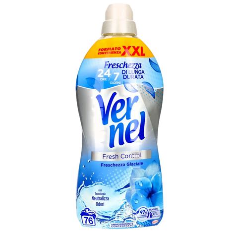 Vernel Ammorbidente Concentrato 76 Lavaggi Freschezza Glaciale